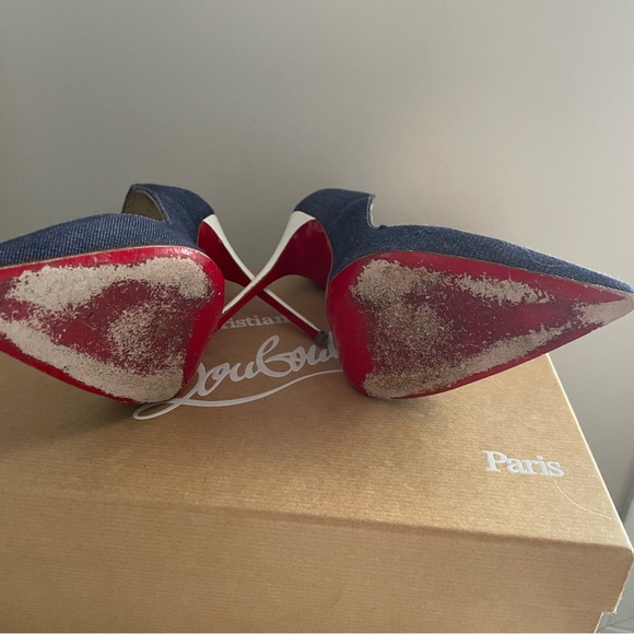 Christian Louboutin | Shoes | Louboutin So Kate Denim Stilettos | Poshmark